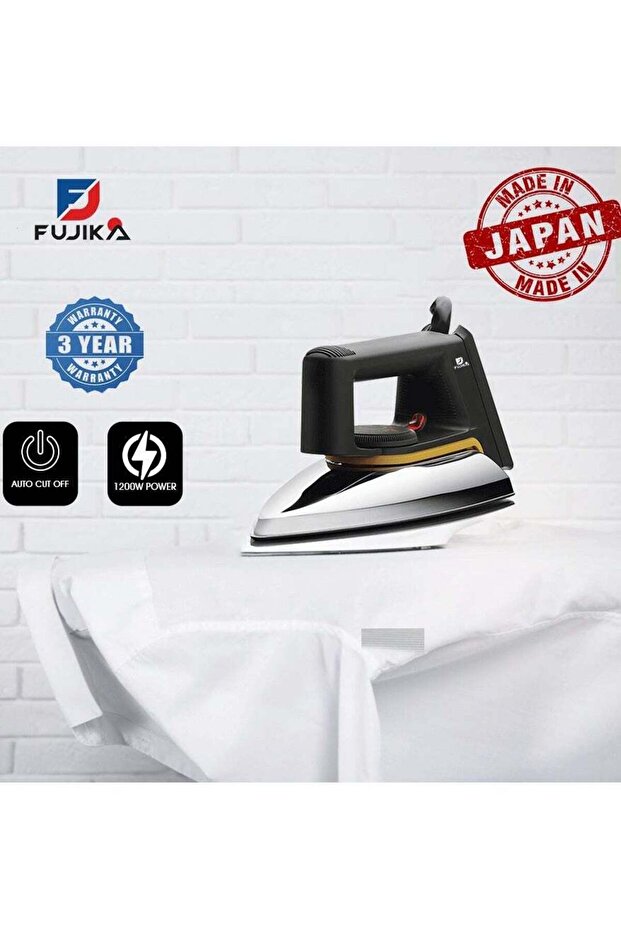 Fujika Fujika DL21SKSY Dry Iron | 1200W, Ceramic Soleplate, Temperature ...