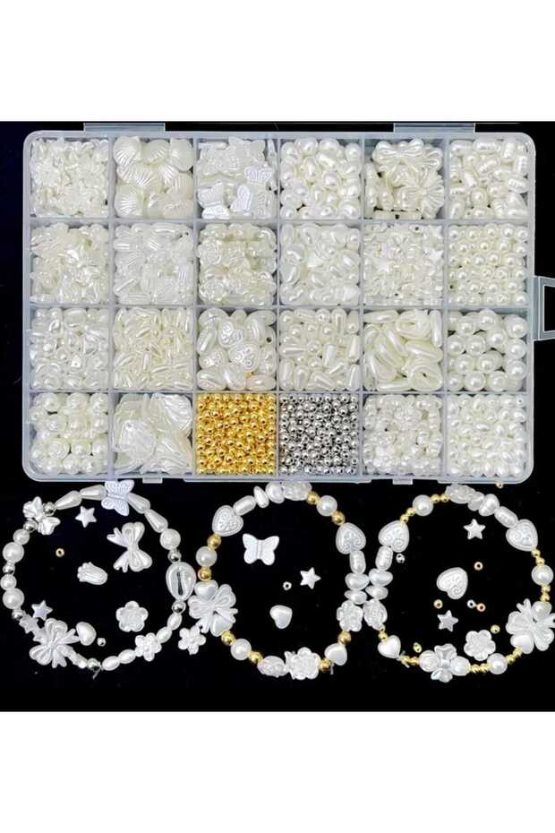 HASAN ERDOĞAN Dev Şekilli İnci boncuk ve ara aparat takı bileklik yapım ...