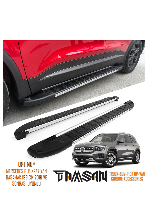 TAMSAN MERCEDES GLB X247 OPTIMUM MODEL YAN BASAMAK GRİ 193 CM 2019 VE ...