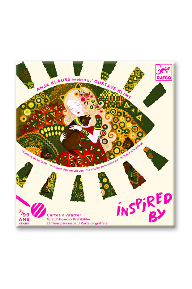 djeco Art Nouveau Scratch Art Workshop Inspired by Gustave Klimt, Djeco ...