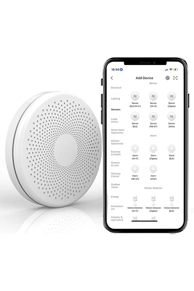UanTii Tuya Smart 2 In 1 Carbon Monoxide & Smoke Alarm- Trendyol