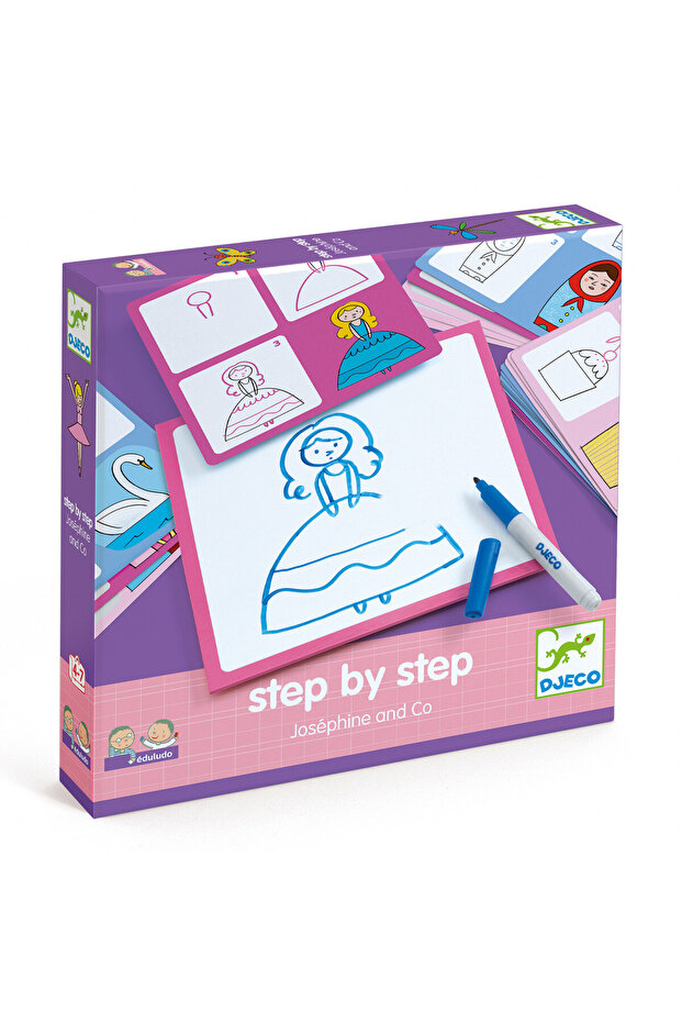djeco Eduludo Game Draw princesses step by step, Djeco, kids general ...