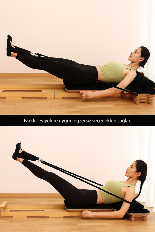 kochler Profesyonel Reformer Pilates Aleti – Ahşap Gövde, Ayarlanabilir ...