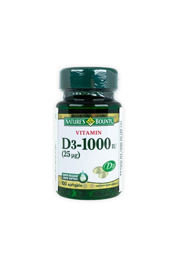 Nature's Bounty Vitamin D3 1000 Iu 100 Softgel - Fiyatı, Yorumları