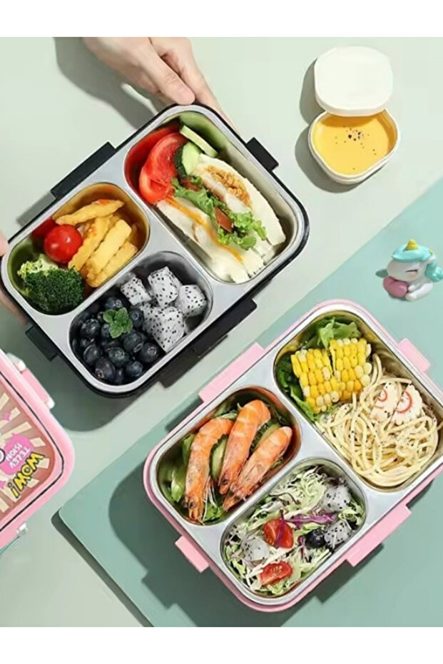 Vagonlife Tek Kat Paslanmaz Çelik+Üç Bölmeli +Sos Kaseli -Yeni Nesil ...