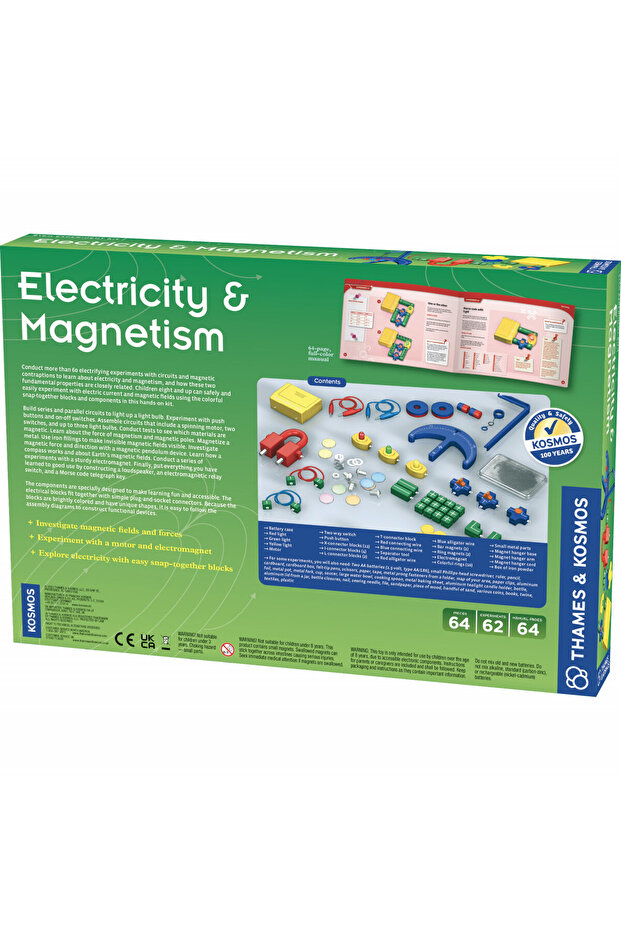 Thames & Kosmos Kit STEM Electricitate si forta magnetica, Thames & Kosmos, editie universala ...