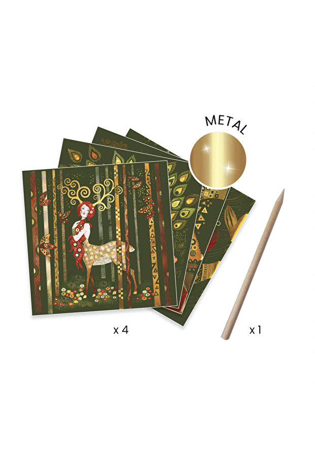 djeco Art Nouveau Scratch Art Workshop Inspired by Gustave Klimt, Djeco ...