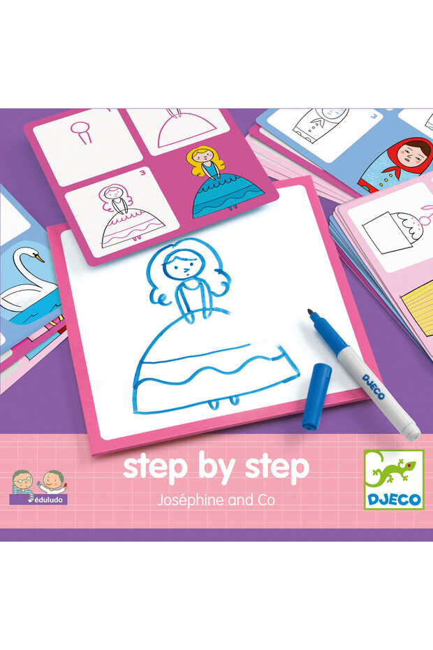 djeco Eduludo Game Draw princesses step by step, Djeco, kids general ...