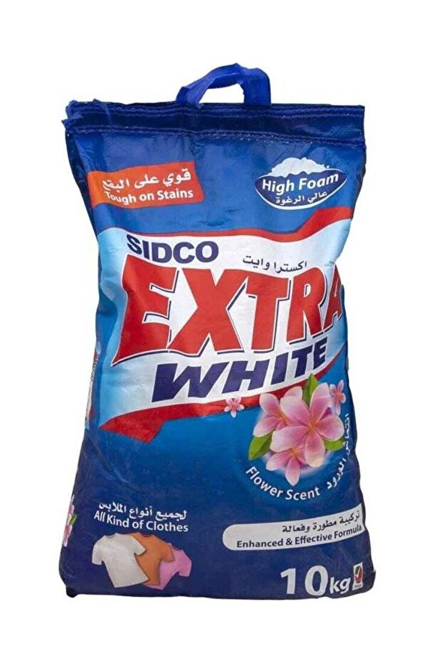 EXTRA WHITE Detergent Powder Flower High Foam, 10Kg- Trendyol
