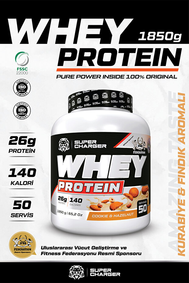 supercharger Whey Protein 1850g Cookie Flavor, Muscle Development and ...