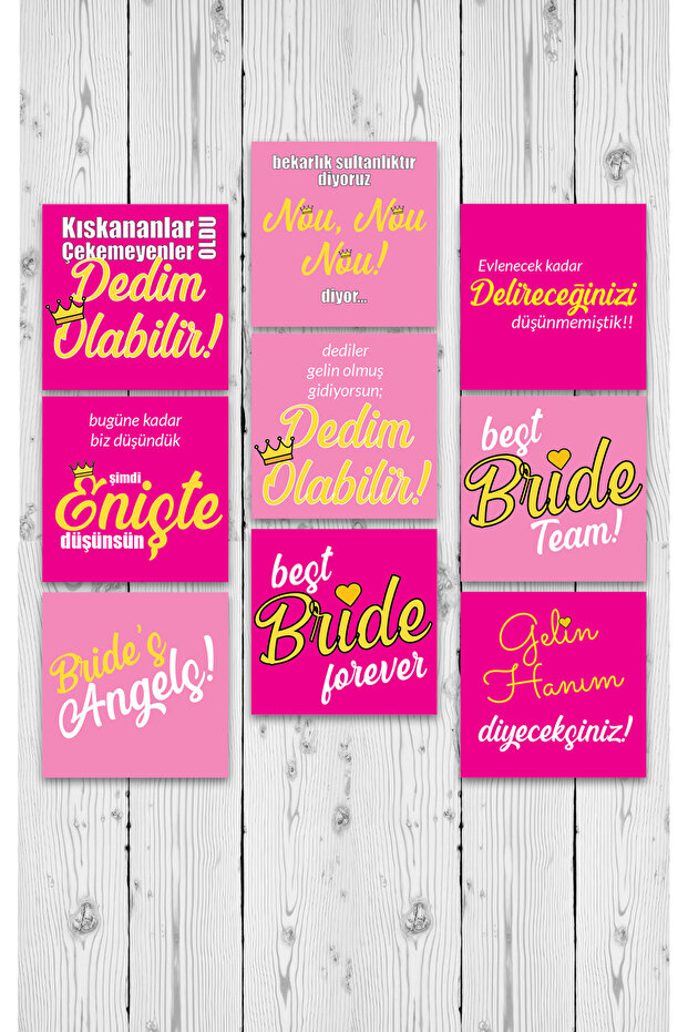 Kentsoylu Bekarlığa Veda Bride to Be İkramlıklar için Kürdanlı 12'li ...