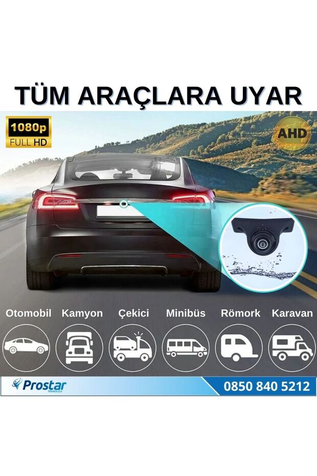 Navistar AHD 1080P/720P Silikonlu Arka, Yan ve Ön Görüş Kamerası Rca ...
