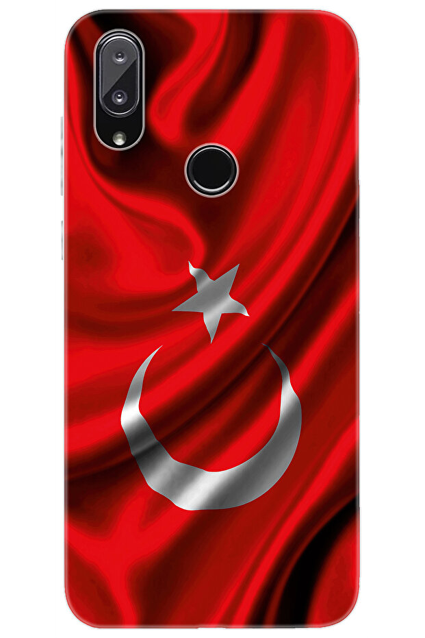 VESTEL Venüs E5 Uyumlu Kılıf Desen Baskılı Silikon Dalgalı Türk Bayrağı ...