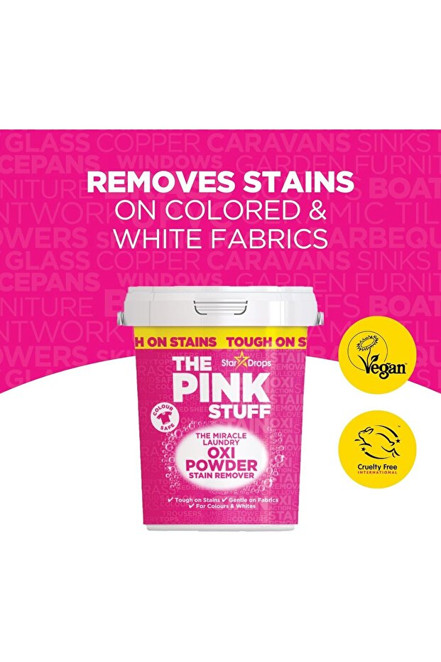 THE PINK STUFF مسحوق أوكسي لإزالة البقع من ستاردوبس - للألوان- ترينديول