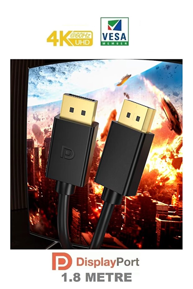 SHOW PRiME 4k Displayport Dp Kablo 280hz/fullhd 165hz/2k 60hz/4k 30hz ...
