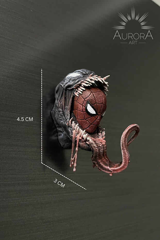 Aurora Art Venom Spider-Man Magnet | 3D Marvel Temalı El Boyama ...