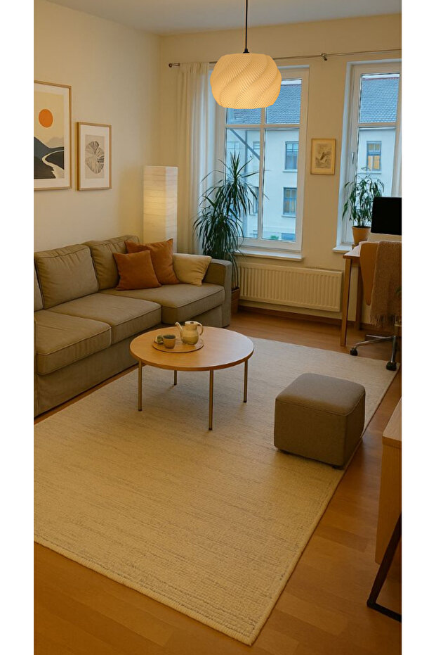 decory Lola Hasır Renk Rattan Görünümlü Avize, Pinterest Tarzı Tekli ...