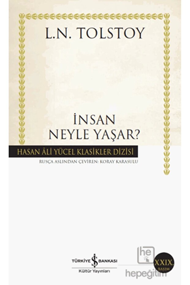 Türkiye İş Bankası Kültür Yayınları İnsan Neyle Yaşar Fiyatı, Yorumları ...