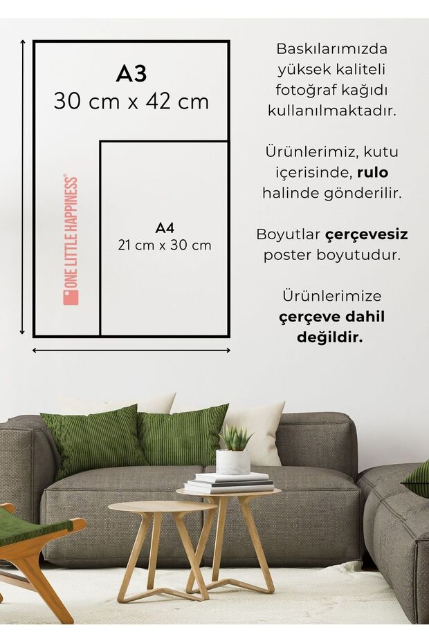 One Little Happiness POSTER Poster Estetik Duvar Posteri , Çerçevesiz ...