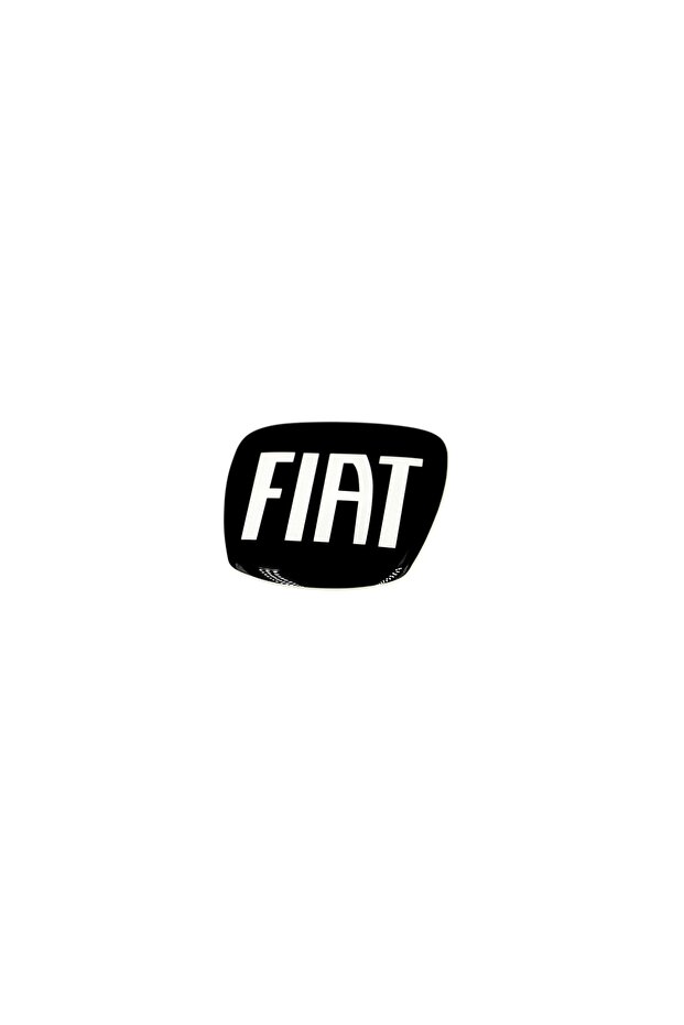BsElektronik Damla Sticker Fiat Siyah Tasarım Büyük Boy 8x8,5 cm Boyut ...