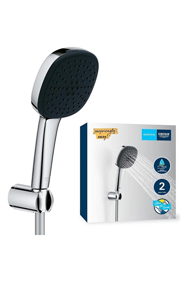Grohe Vitalio Comfort 110 El Duşu Seti, 110 mm Kare 2 Akışlı El Duşu ...