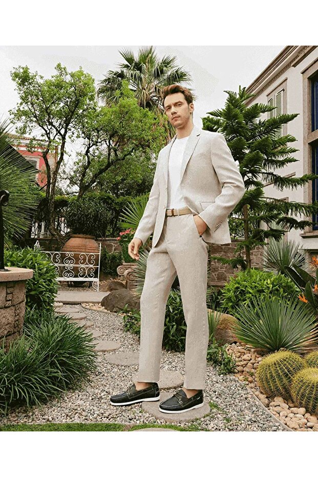 Greyder Erkek Lacivert Kahverengi Hakiki Deri Marine Ayakkabı ...