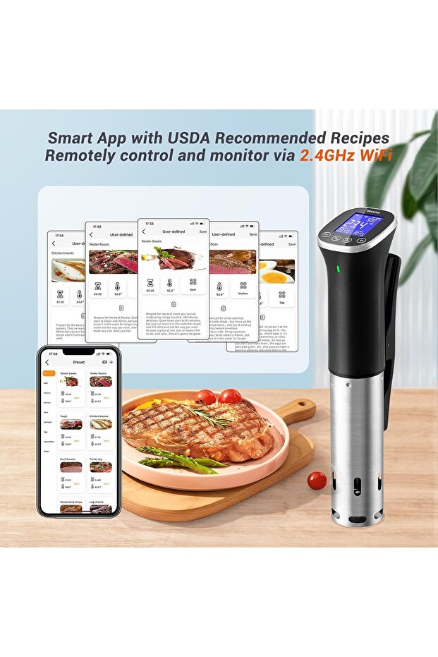 Inkbird WiFi Sous Vide Machine ISV-300W Immersion Circulator IPX7 ...