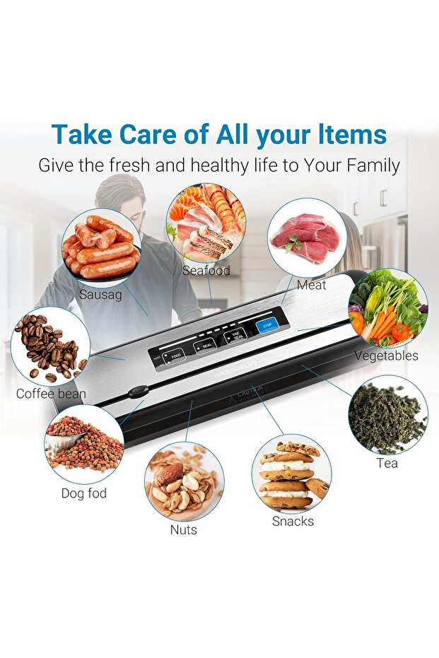 Generics INKBIRD Vacuum Sealer Machine 80kpa One-Touch Automatic Food ...