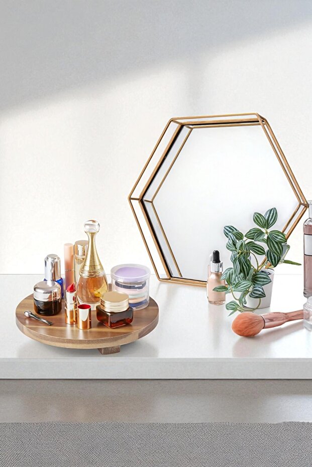 OK Wood Lüks Yükseltici Dekoratif Ahşap Stand | Bahçe Evi, Yemek Masası ...