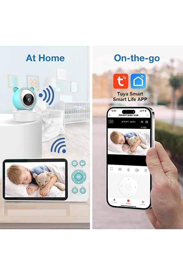 Choice EU Plug Baby Monitor Tuya Smart WiFi Baby Cry Sound Detection ...