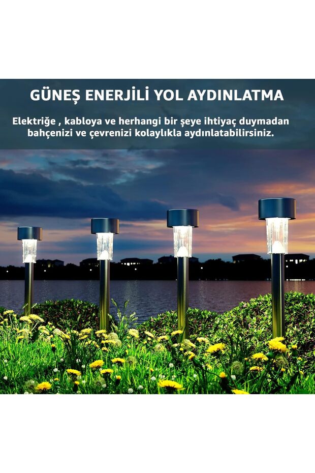 Munico 100 Parça Solar Bahçe Lambası Set Direk Aydınlatma Güneş ...