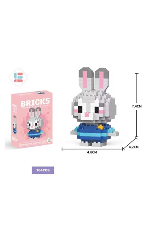 Bricks Zootopia Judy Rabbit Karakter Figürü 3d Yapboz Puzzle Yapı ...