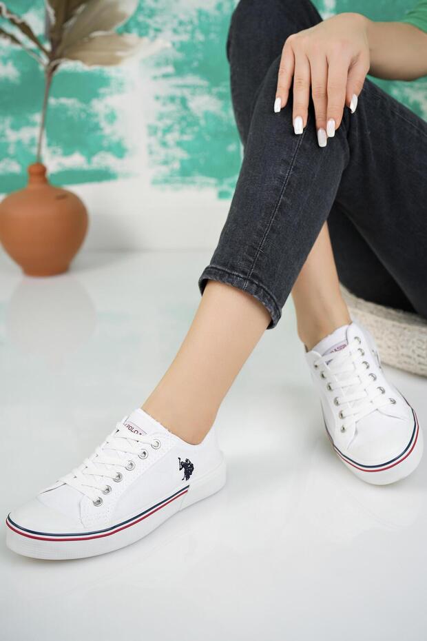 U.S. Polo Assn. U.S. Polo Assn. Penelope 3FX Beyaz Kadın Sneakers - Fiyatı, Yorumları
