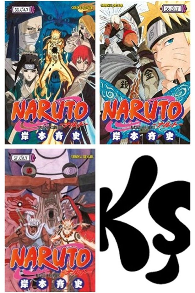 Gerekli Şeyler Yayıncılık Naruto 55-56-57 manga seti (3 kitap) - Fiyatı ...
