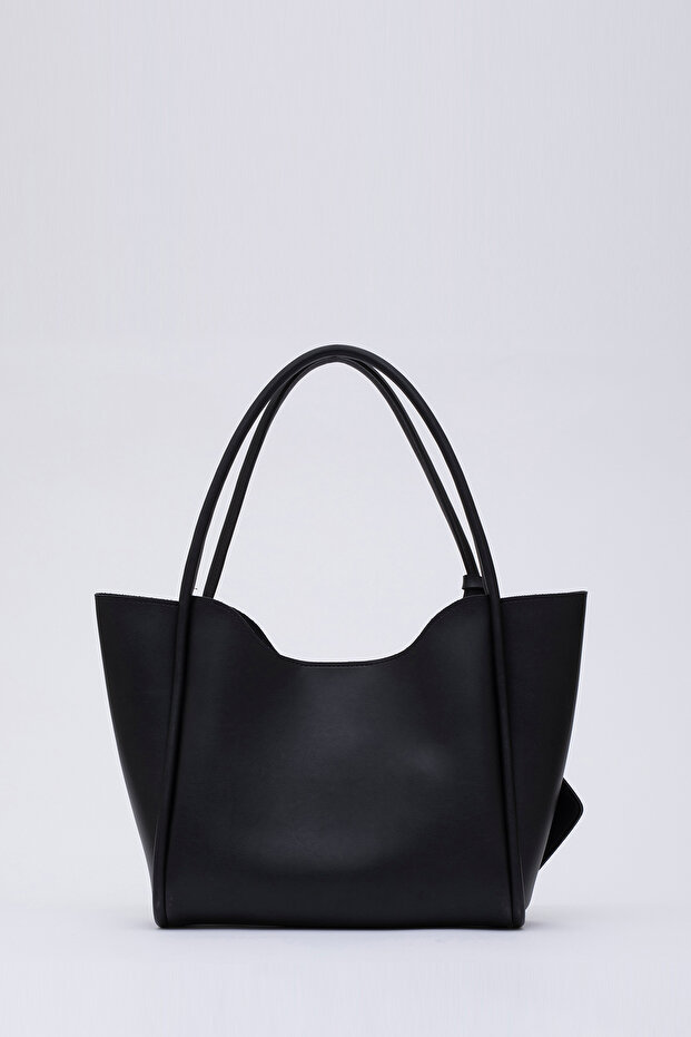 Shaka Black Shk108 Women's Hand and Shoulder Bag with Snap Fasten Faux ...