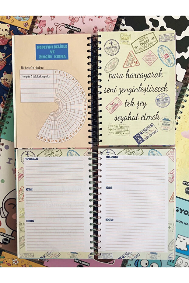 Mielibon LABUBU Karakterli Haftalık Planlayıcı | Stickerlı, Mandalalı Ajanda 17x24 cm - Fiyatı ...
