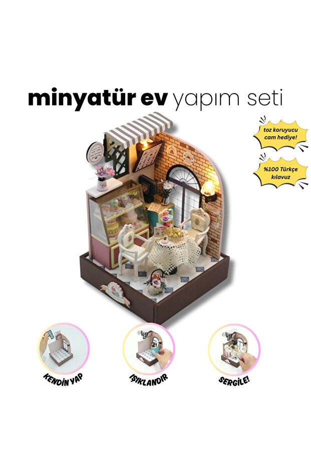 minyaturia Kendin Yap Minyatür Kafe| Minyatür Maket Ev | Dıy Hobi Seti ...