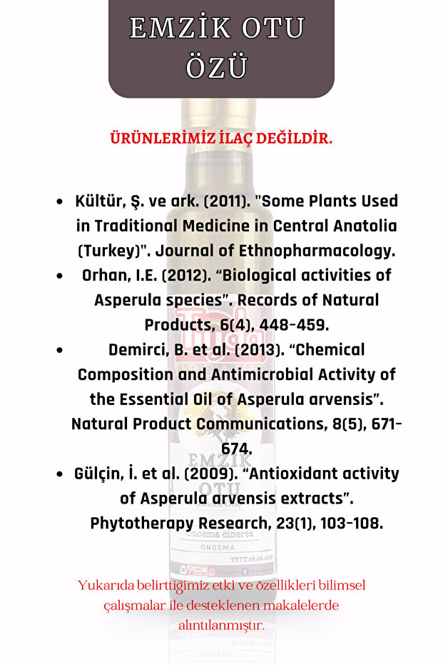 TİJDA Emzik Otu 250 ml Onosma cinerea - Fiyatı, Yorumları