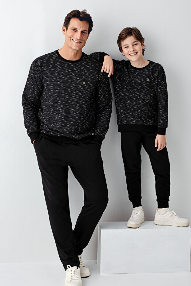 Arnetta Boy's Black Pajama Set- Trendyol