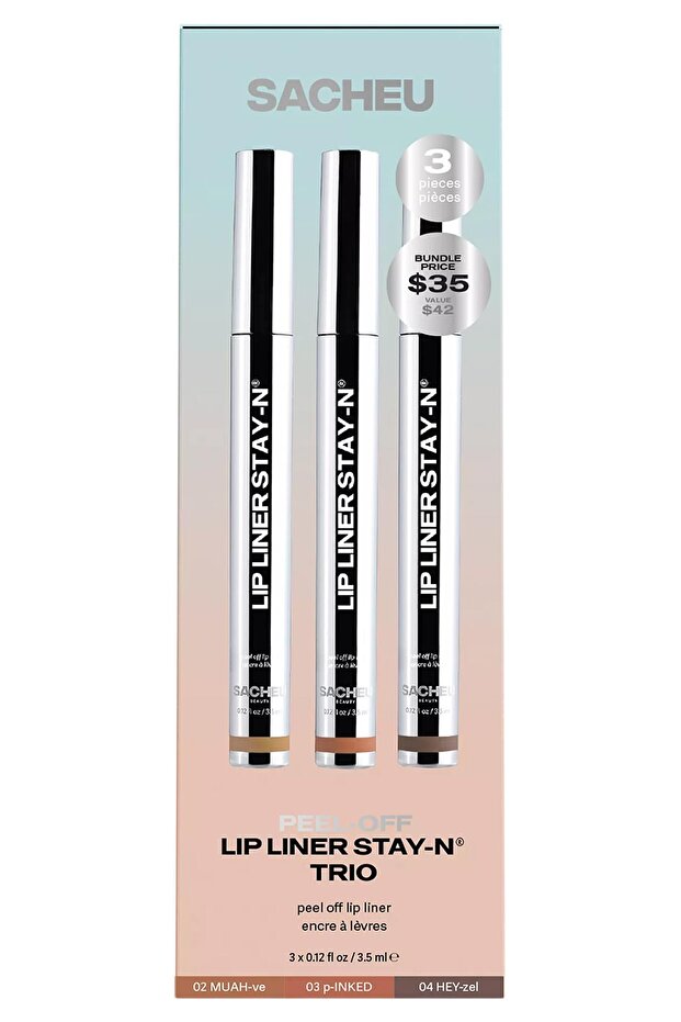SACHEU BEAUTY Lip Liner Stay-N Peel-Off Long-Lasting Lip Line Defining ...