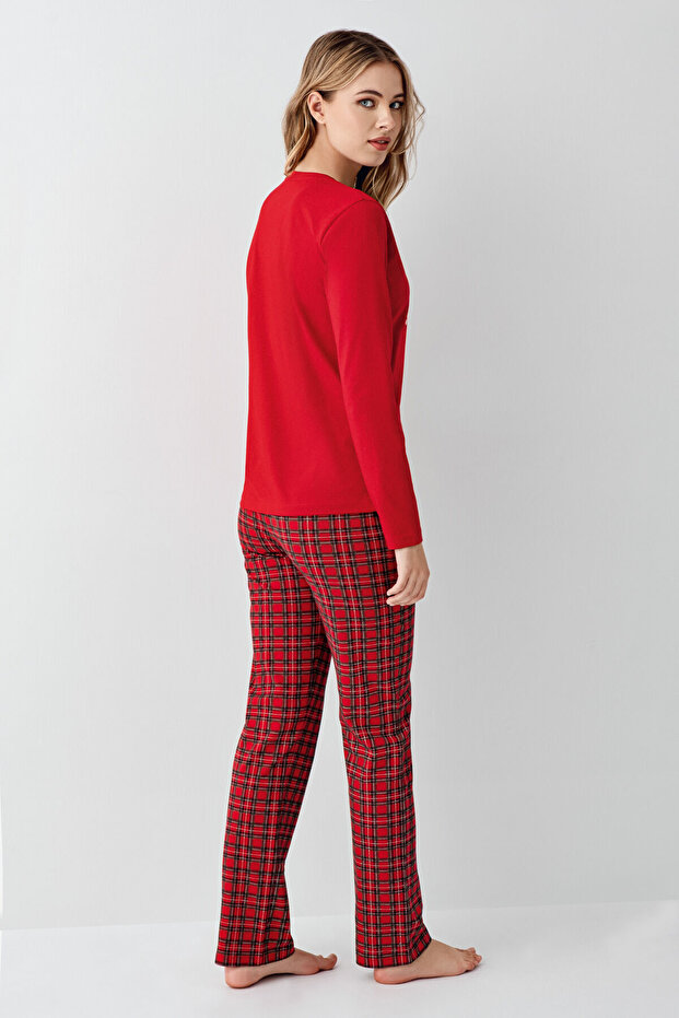 Arnetta Women's Red Pajama Set- Trendyol