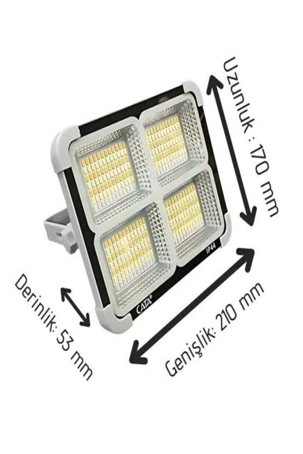 Cata MİAMİ 200W SOLAR LED PROJEKTÖR Taşınabilir Güneş enerjili 3 renk ...