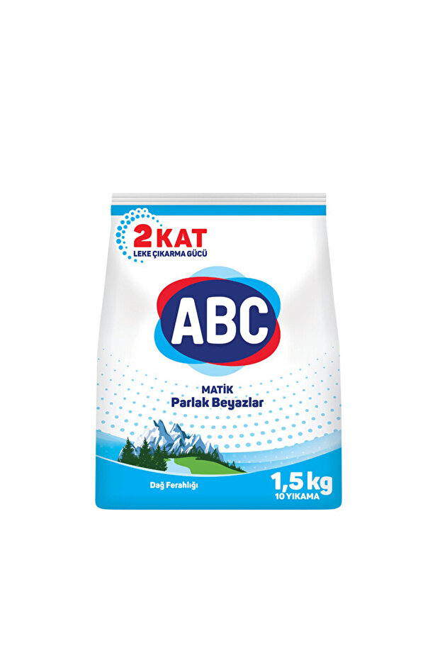 ABC Matik Toz Deterjan 1,5 kg Dağ Ferahlığı Beyazlar - Fiyatı, Yorumları