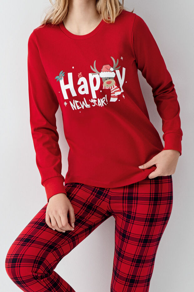 Rolypoly Women's Red Pajama Set- Trendyol