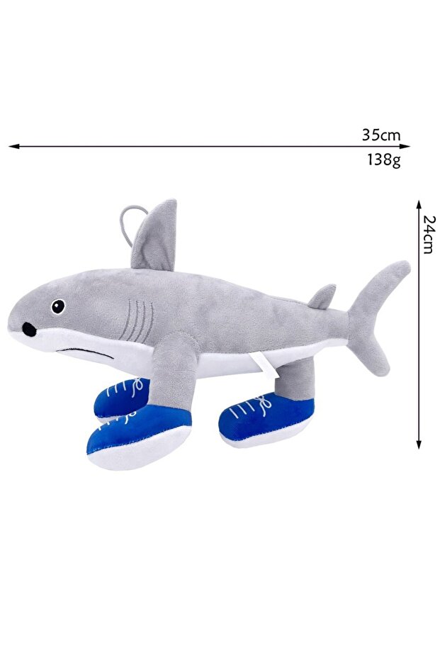 Italian Brainrot Brainrot Dalip Shark Plush Toy with Hanger, 35 x 24 cm ...