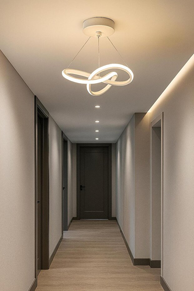 Ömür Avize Aura Ultra Power Beyaz Ledli Avize Sarkıt Tekli Avize - Fiyatı, Yorumları