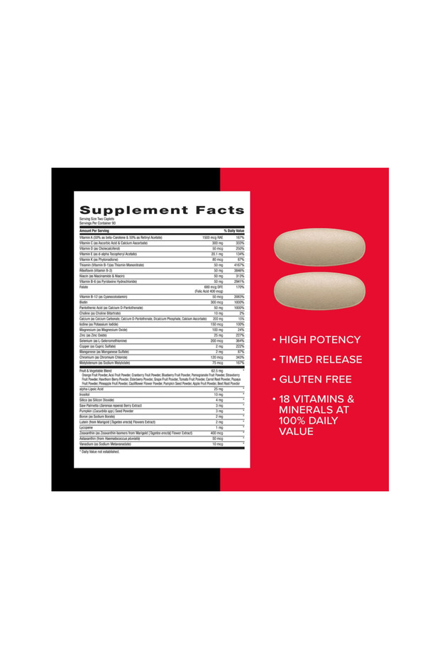 G.N.C GNC Mega Men Multivitamin Caplets Clinically Proven to Feel ...