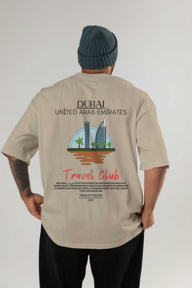 Ankhises Dubai United Arab Emirates Back Printed Oversize T-Shirt Men ...