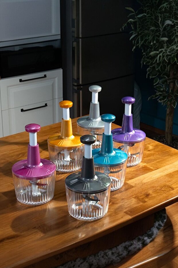 Sezka Life Solingen 5 Bıçaklı Manuel Doğrayıcı El Rondosu Sarı El ...