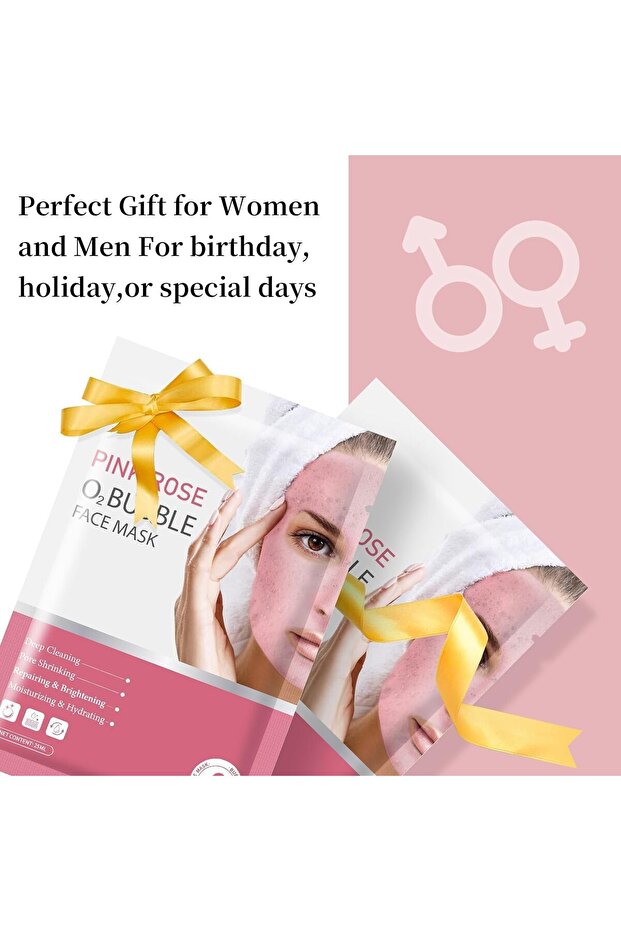 Max Touch Mooyam 10 Pack Pink Rose O2 Bubble Face Masks Sheet, Bubble ...